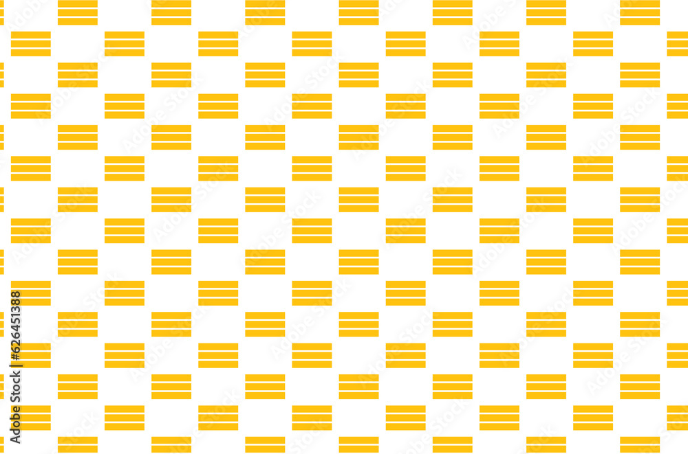 Digital png illustration of blocks of three yellow bars repeated in ...