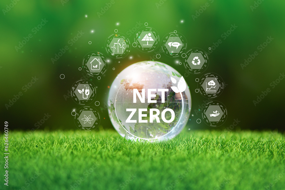 Net-Zero icons. CO2 Net-Zero Emission - Carbon Neutrality concept ...
