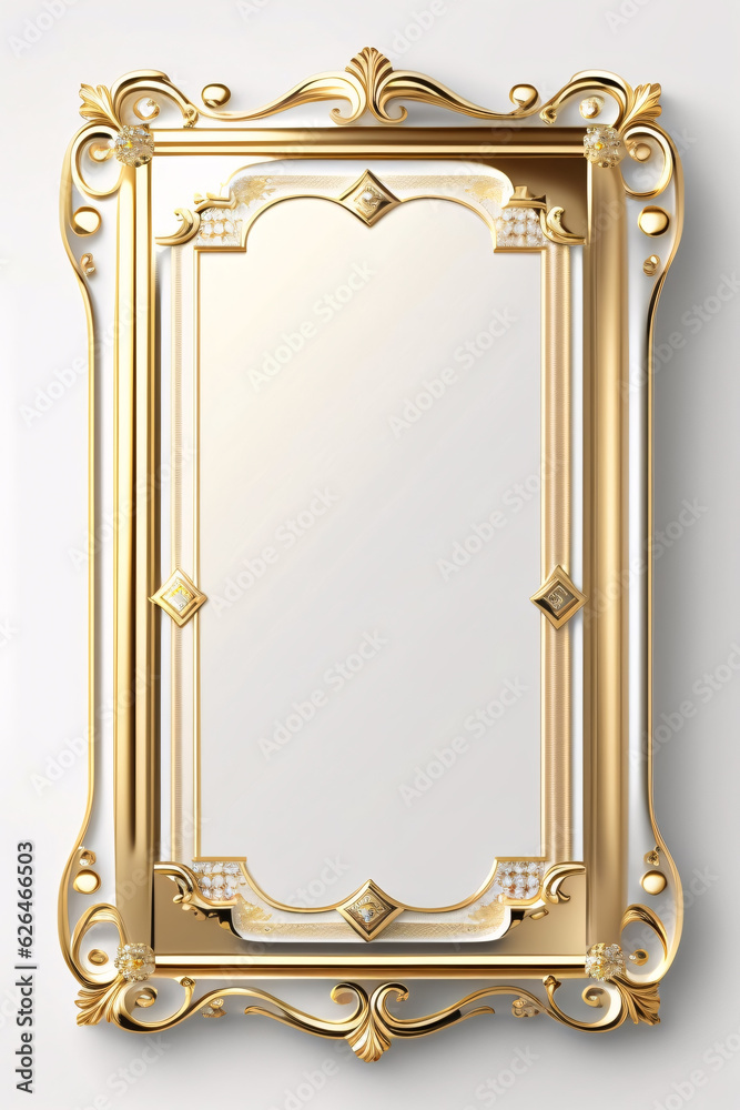 Royal invitation card with flower border Stock Illustration | Adobe Stock