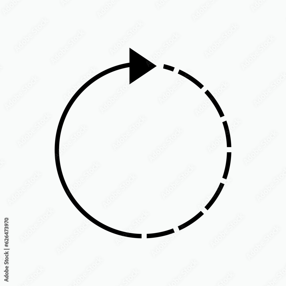 Processing Icon. Unfinished, Uncompleted. Symbol of Activity in ...