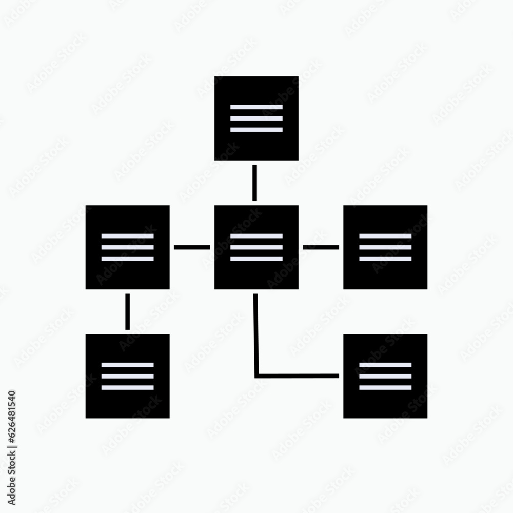 Vetor de Scheme Icon. Schema, Schematic Symbol. do Stock | Adobe Stock
