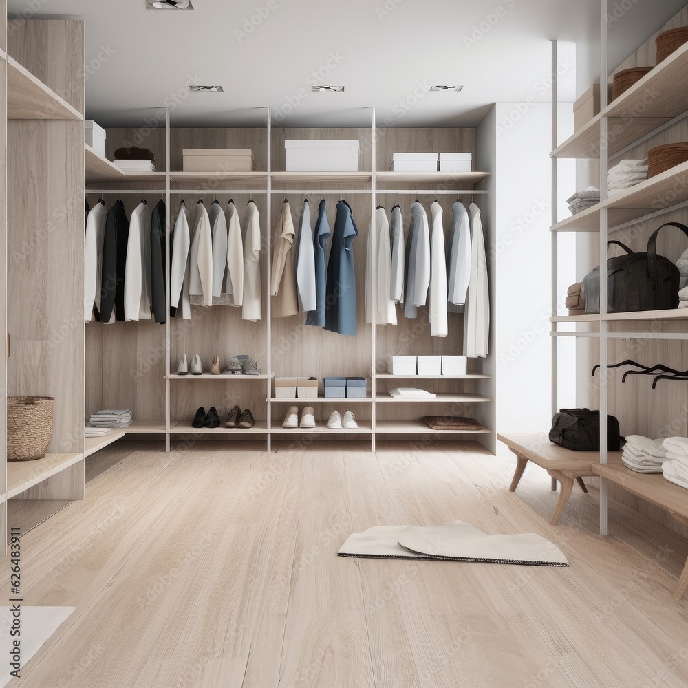 Modern design Dressing Room With Walk In Closet home interior design ...
