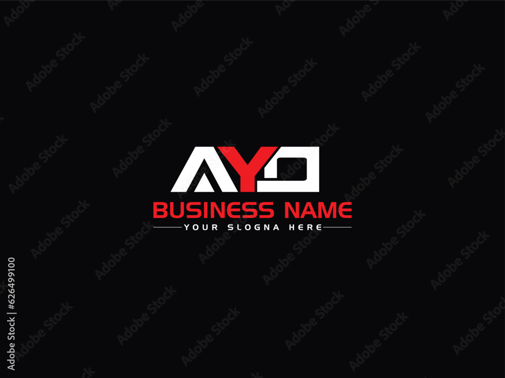 AYO Logo Icon, Professional Ay Letter Logo Icon Vector Stock For Your ...