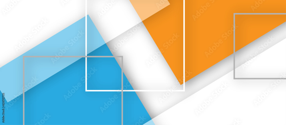 Abstract technology modern blue square geometric pattern background ...
