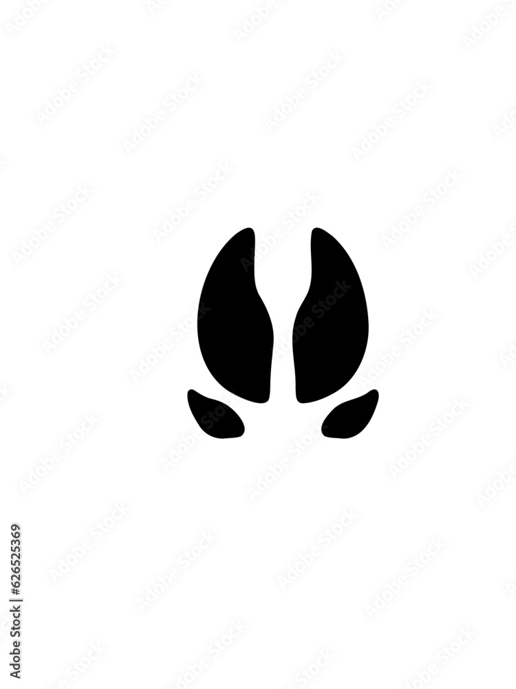 Pig foot print SVG cut file vector graphic Stock Vector | Adobe Stock