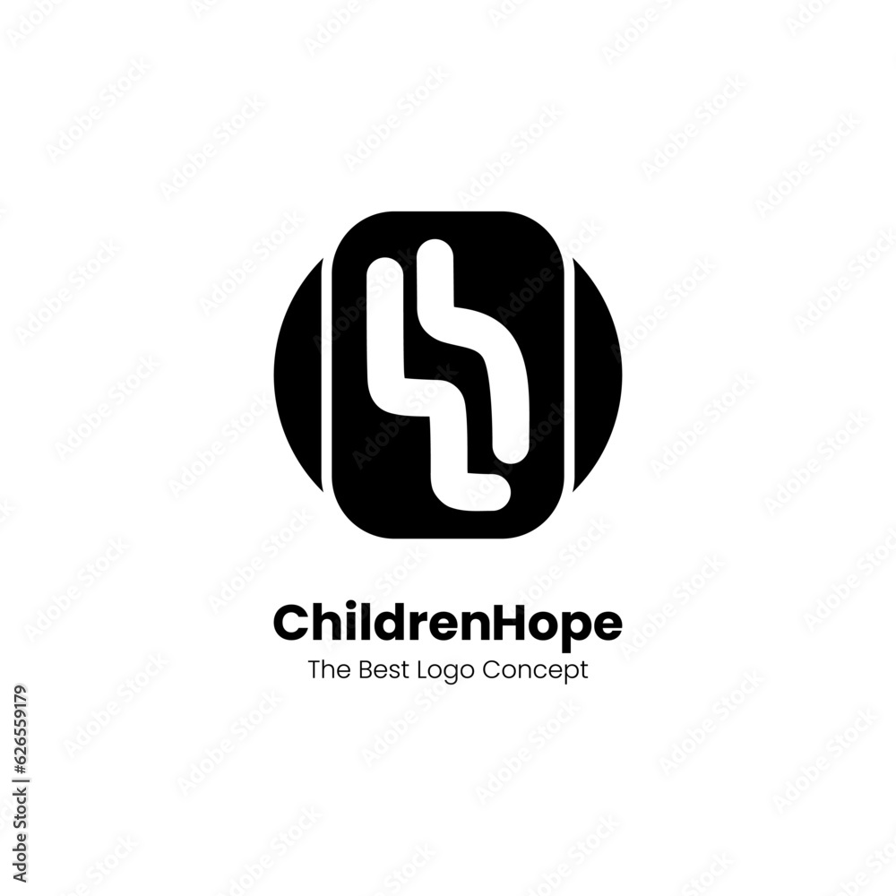 Introducing the "Children Hope" logo, a striking and contemporary ...
