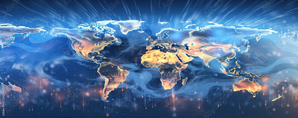 world map, weather screen forecast Stock Photo | Adobe Stock