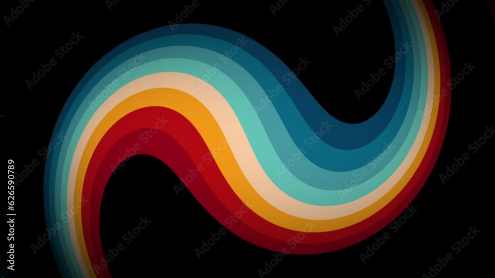 Vintage Striped Backgrounds, Loop Samples, Retro Colors from the 1970s ...