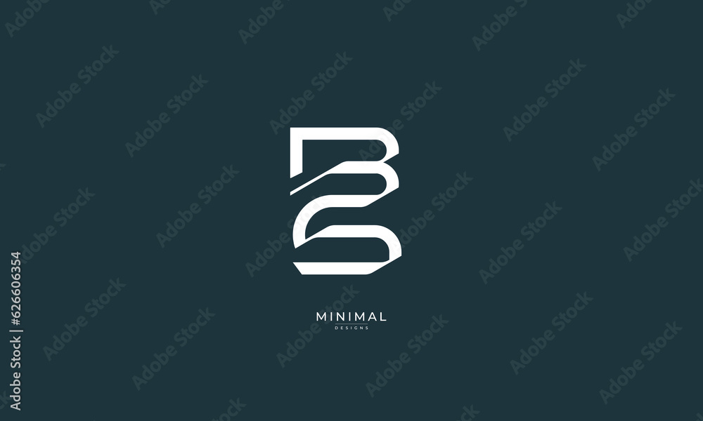 Alphabet letter icon logo BS Stock Vector | Adobe Stock