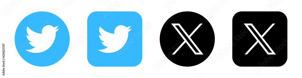 Twitter new logo . Twitter icons.Twitter X logo .Vector Stock Vector ...