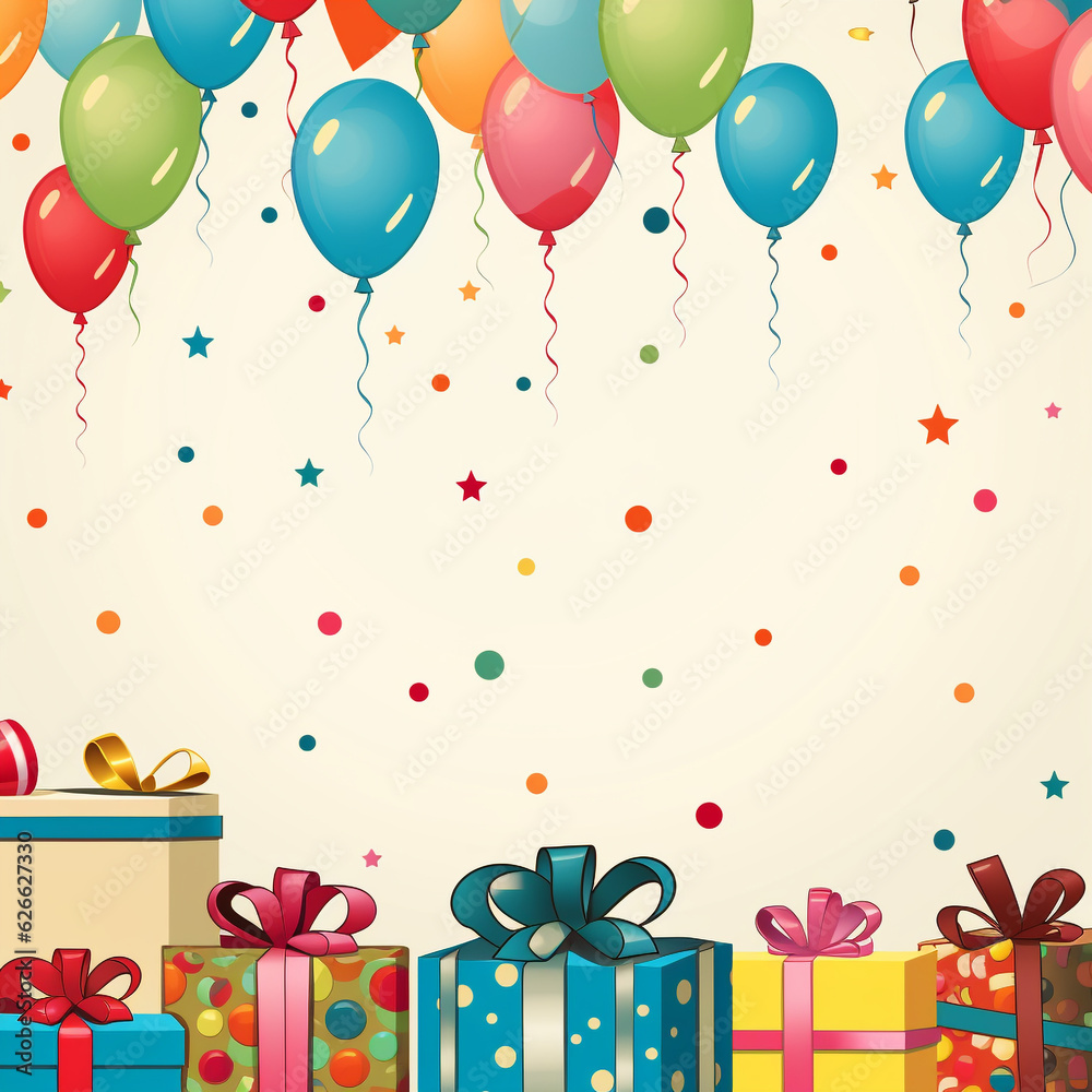 Inviting playfulness into your project Fun birthday border design with ...