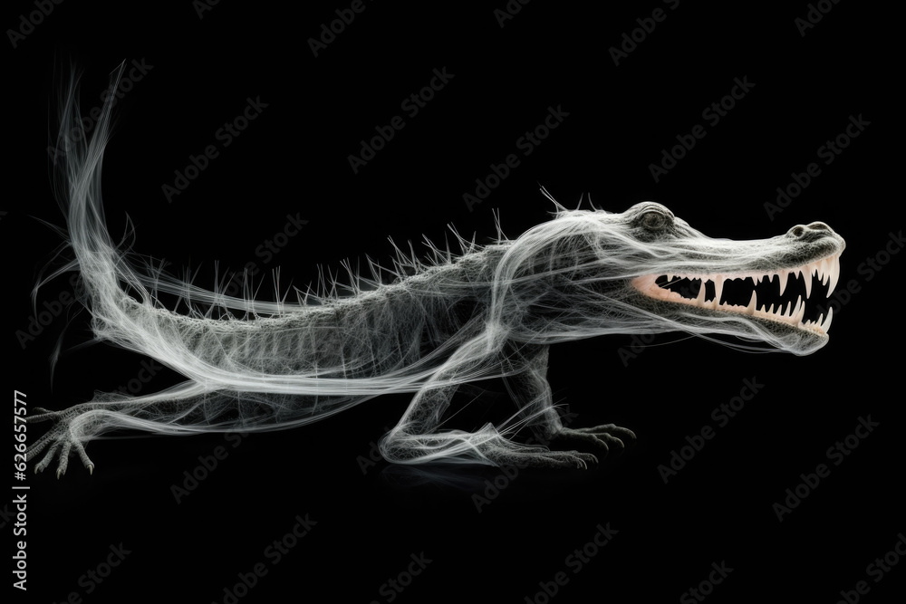 X-Ray ultrasound scan of dinosaur - Generative AI Stock Illustration ...