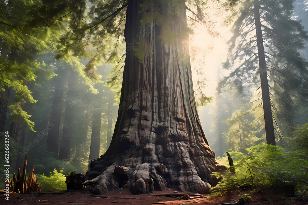 Coast redwood (Sequoia sempervirens) - United States - Tallest trees on ...