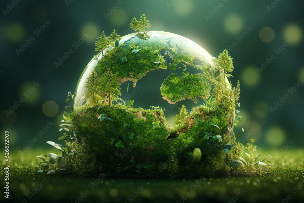 World ozone day. save the planet. the need to preserve the ozone layer, which filters sunlight ...