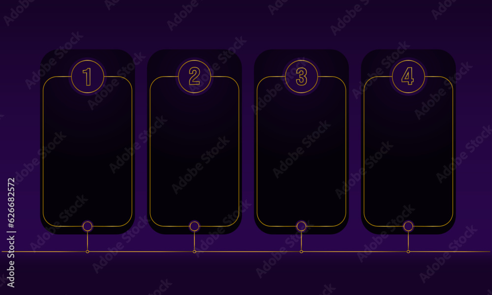 Gold infographics text box timelines presentation Stock Vector | Adobe ...