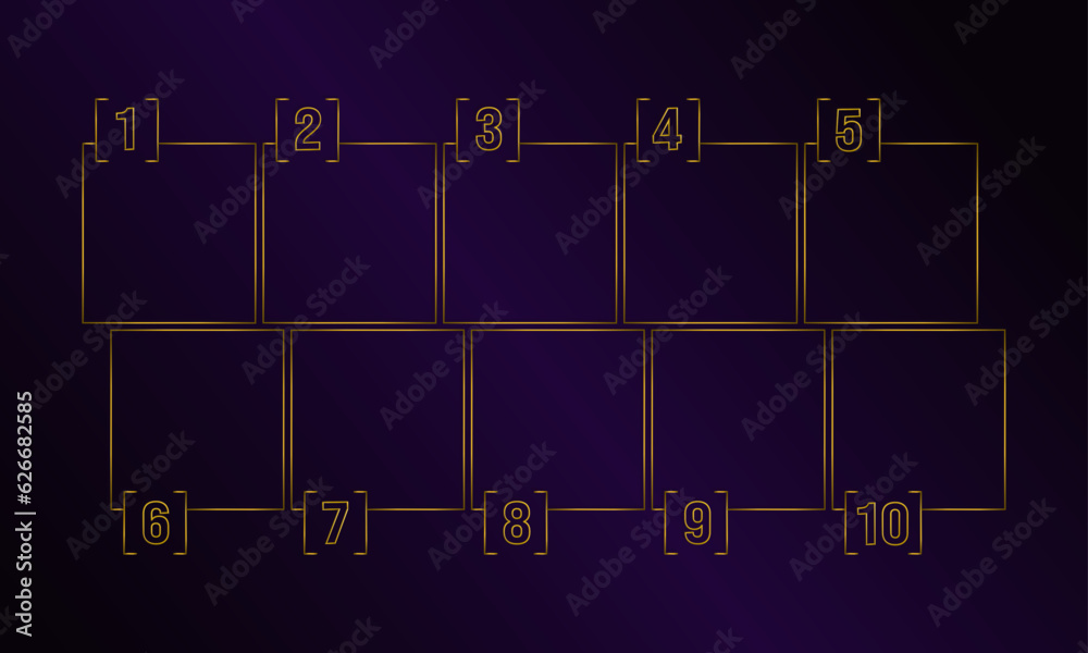 Gold numbered infographics metallic text boxes Stock Vector | Adobe Stock