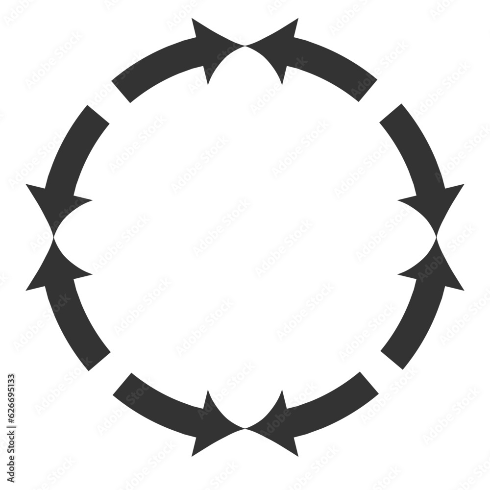 cycle arrow icon, diagram, loading, graph, chart, Stock Vector | Adobe ...