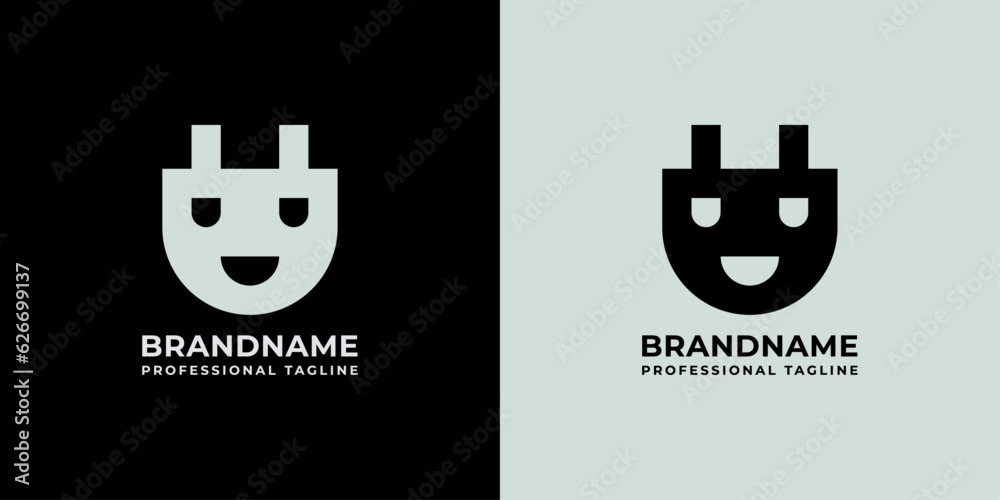 The Face Plug Logo is suitable for any business dealing with faces and ...