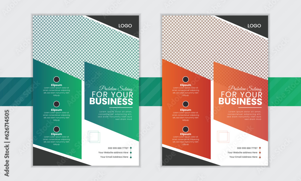 Business Flyer design A4 size corporate flyer template for marketing ...