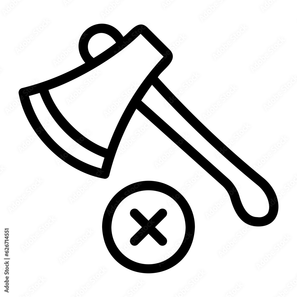 no deforestation line icon Stock Vector | Adobe Stock