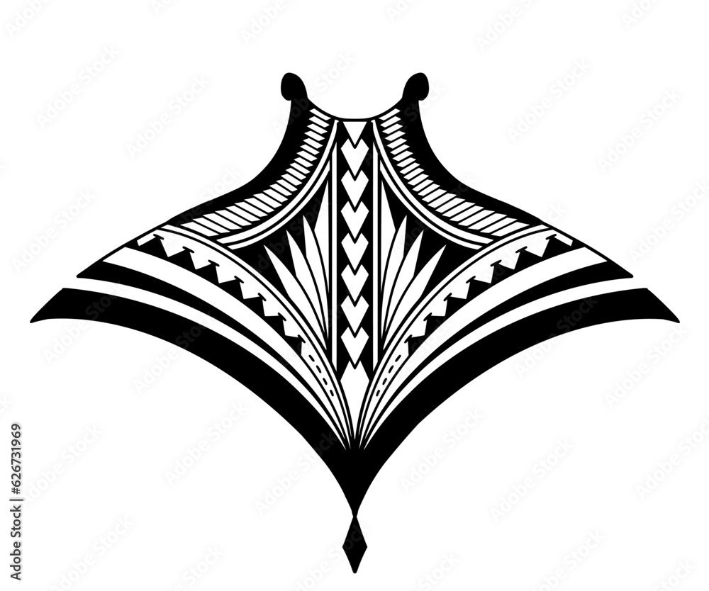 Stingray polynesian tattoo design. Aboriginal samoan style ...