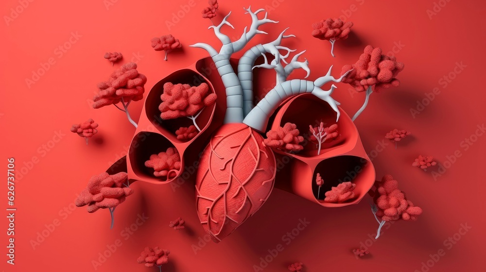 3D illustration of the human organ systems, Human internal organs ...