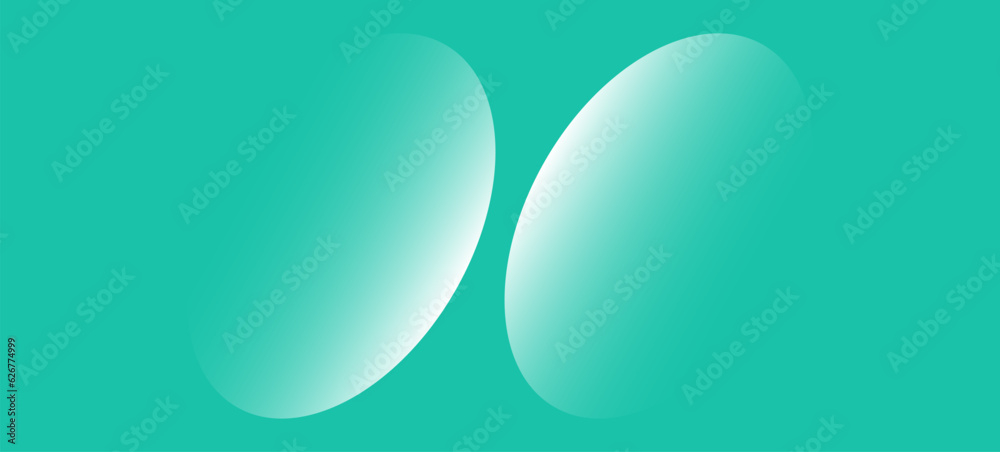 Ellipses with gradient fill. Vector illustration of a set of geometric ...
