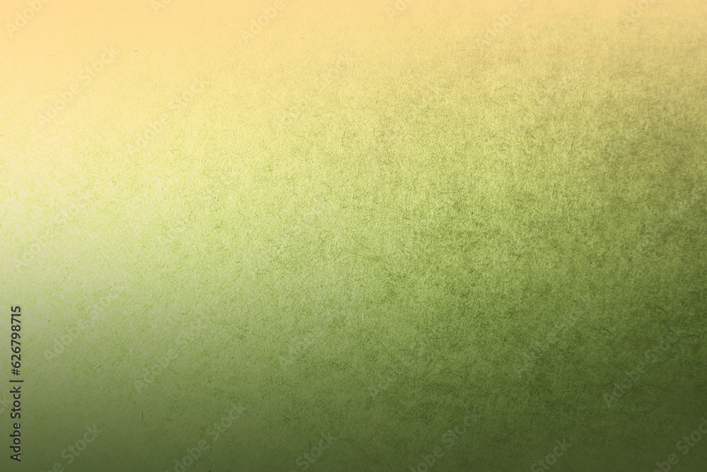 Beige leafy dark green color tone gradation with cream or yellow paint ...