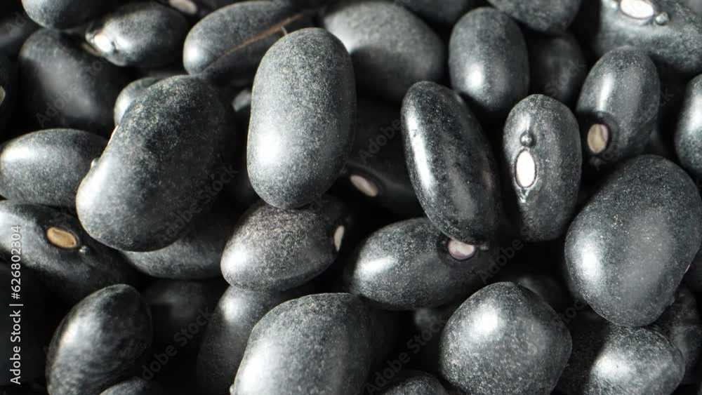 Black turtle beans, also known as black beans, are small, shiny, and ...