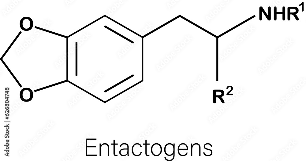 Formula of chemical structure of Amphetamine . Stock Illustration ...