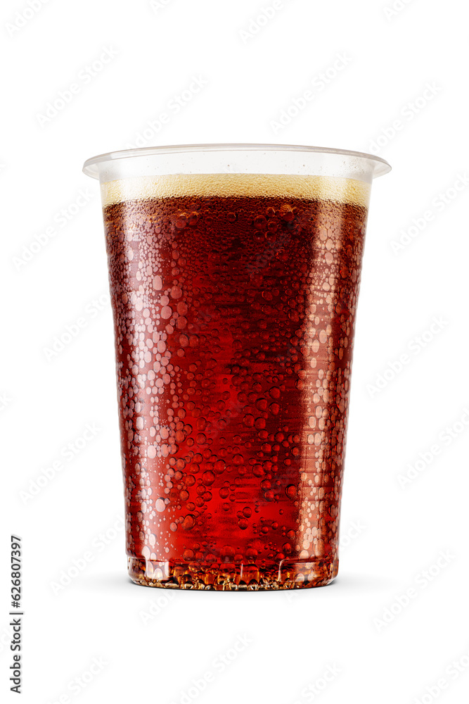 Plastic disposable cup of cola isolated. Transparent PNG image. Stock ...