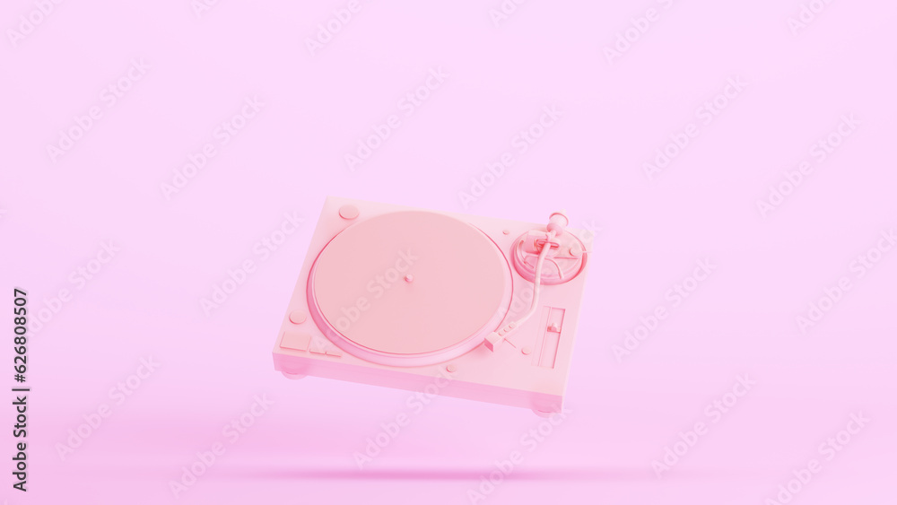 Pink record player turntable classic entertainment retro vinyl kitsch ...