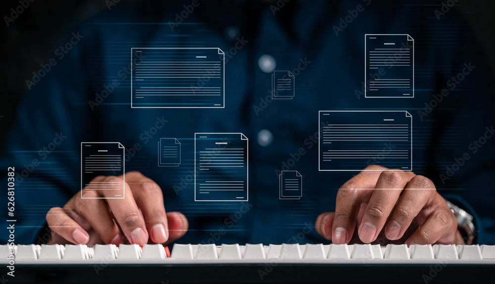 Technology Multitask Information Working Business Management Document Inspections Laptop