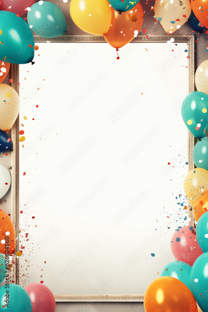 Nostalgia at its best Vintage birthday border design filled with ...