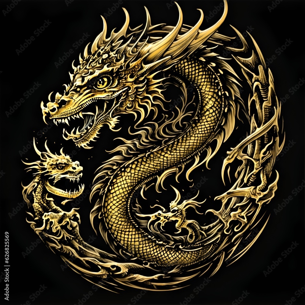 Golden Dragon: A Symbol of Power, Strength, and Good Fortune The image ...