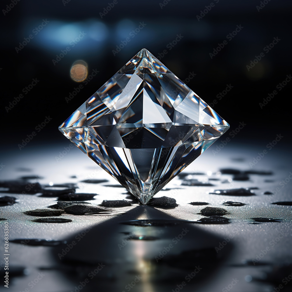 Technical diamond for industrial purposes in the lab Stock Illustration ...