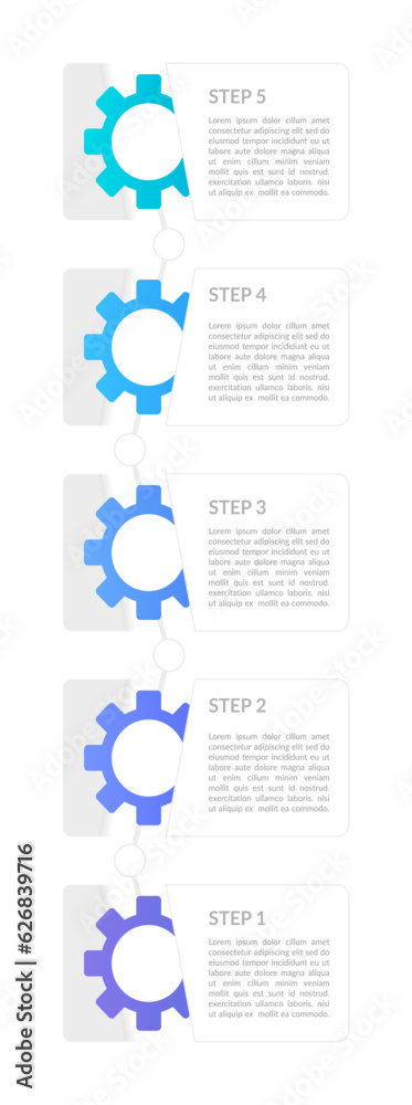 Operational processes infographic chart design template. Abstract ...