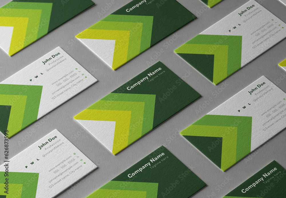 Minimal Individual Business Card Layout Stock Template | Adobe Stock