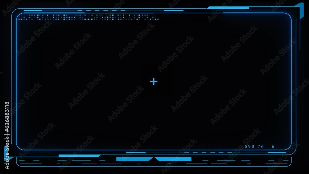 Hud Frame Digital Technology Sci-fi Frame Interface. HUD concept design ...