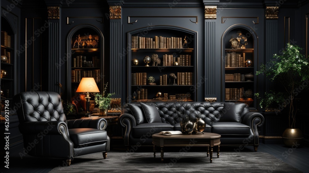 Modern interior design for home, office, interior details, upholstered ...