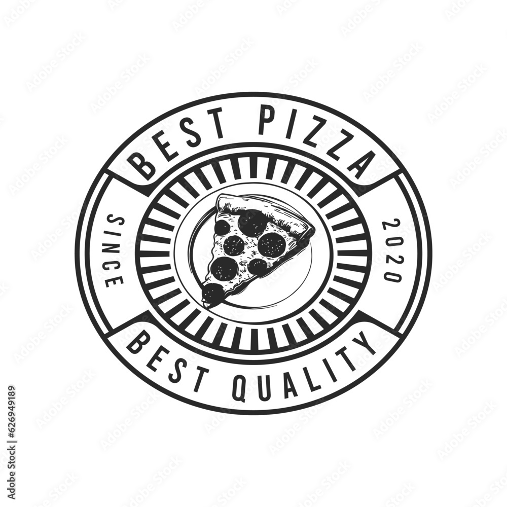 Best Pizza and pizzeria vector emblems, badges, labels, and logos in ...