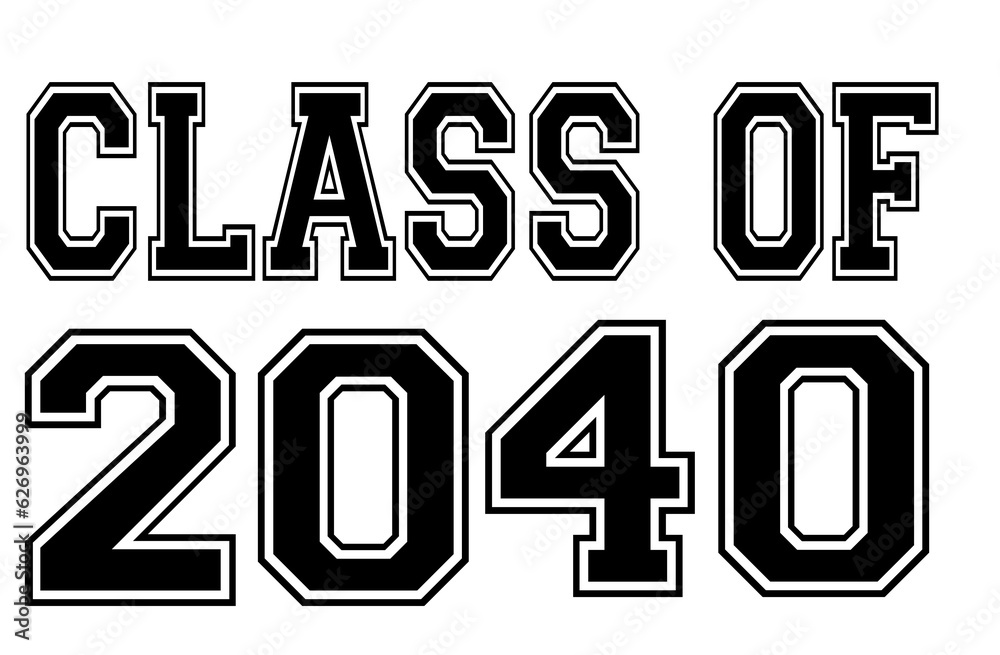 Class of 2037 2038 2039 2040 2041 3042 2043 2044 SVG BUNDLE, class of ...