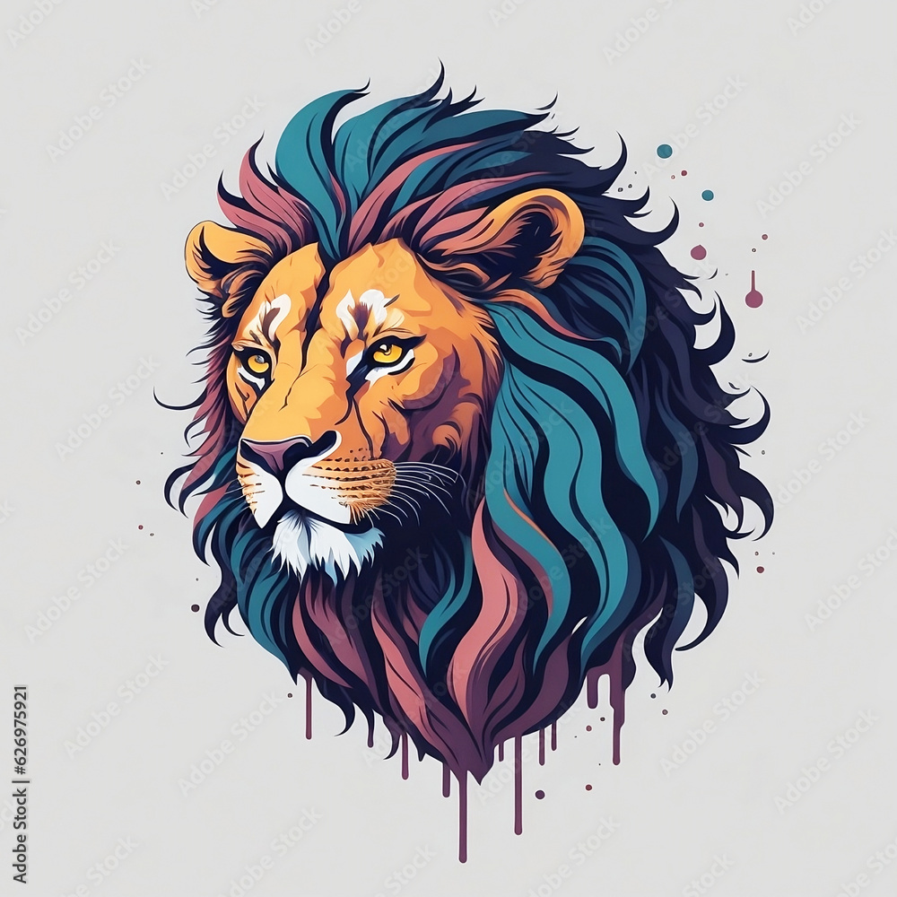 "Lion's Pride: Illustrator Art for Wallpaper and Wall Art Paint, and ...