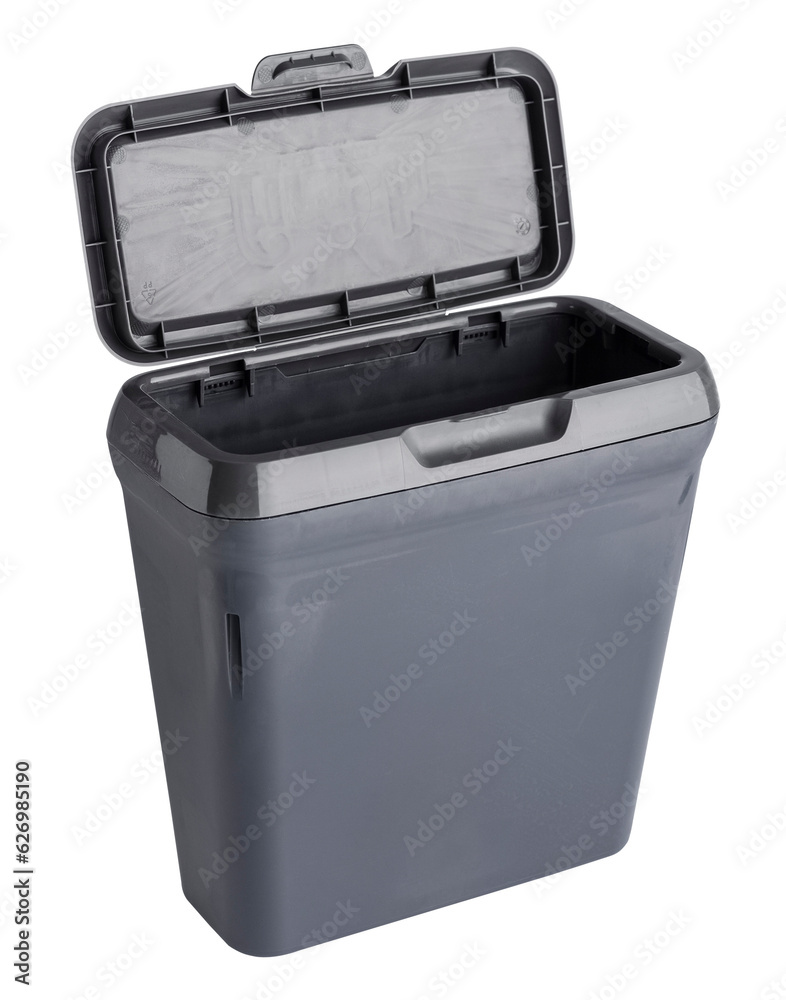 Plastic container with an open lid on a transparent background. Mockup ...