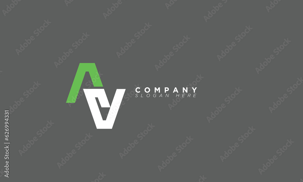 AV Alphabet letters Initials Monogram logo VA, A and V Stock Vector ...