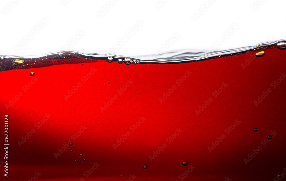 Cola macro texture isolated white background,Side view background of ...