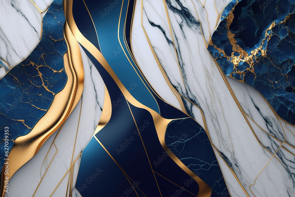 Mesmerizing Blue Marble Elegance: A Captivating and Luxurious High ...