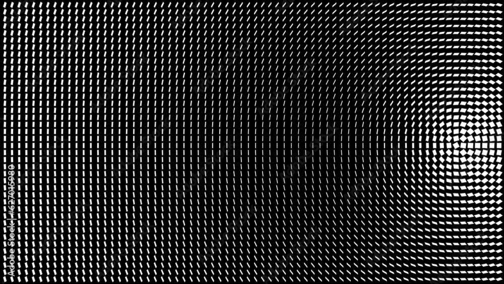 White moving around light spot geometric creative. Rotating sun ...