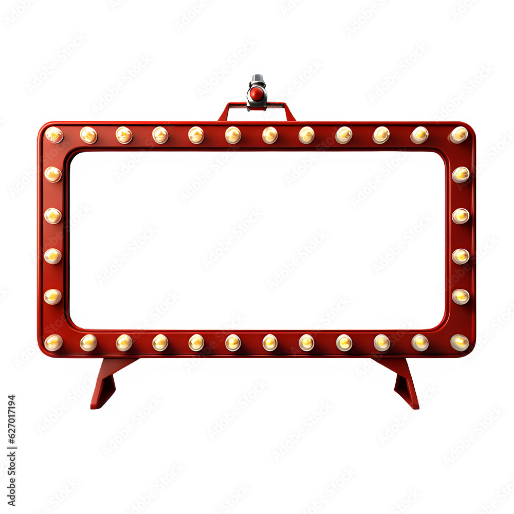 frame vintage marquee isolated on transparent background ,circus sign ...