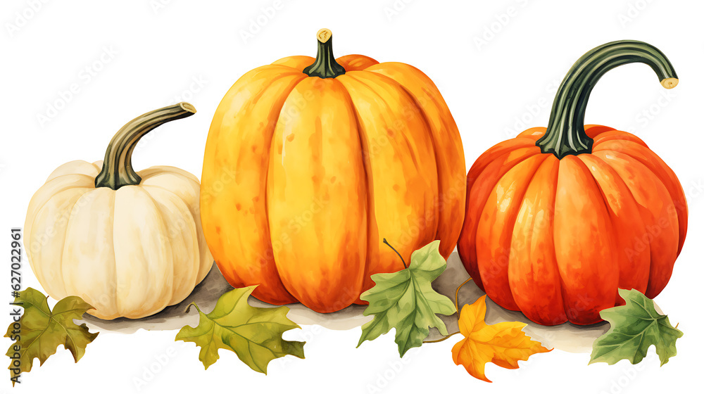 Different types of pumpkin set transparent png background. Pumpkin ...